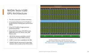 Hardware architecture of Summit Supercomputer | PPTX