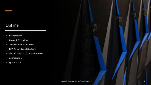 Hardware architecture of Summit Supercomputer | PPTX