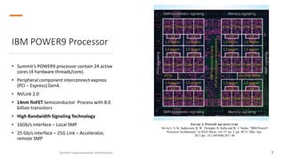 Hardware architecture of Summit Supercomputer | PPTX