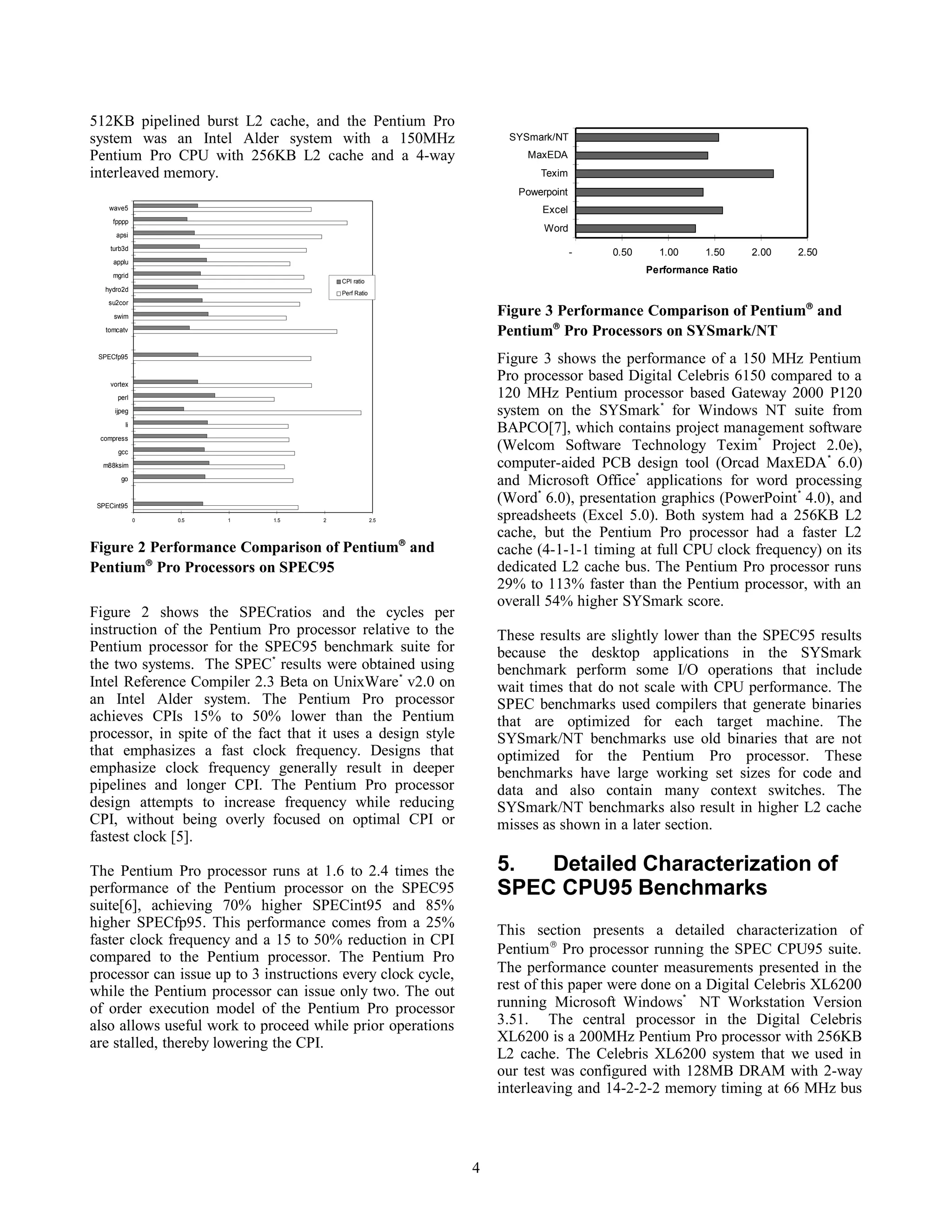 Performance Characterization of the Pentium Pro Processor | PDF