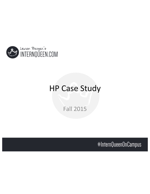 HP Case Study | PDF