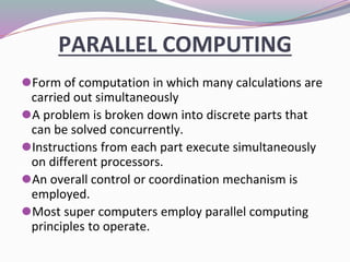 High Performance Computer | PPTX