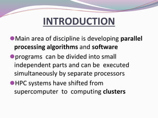 High Performance Computer | PPTX | Computer Networking | Computing