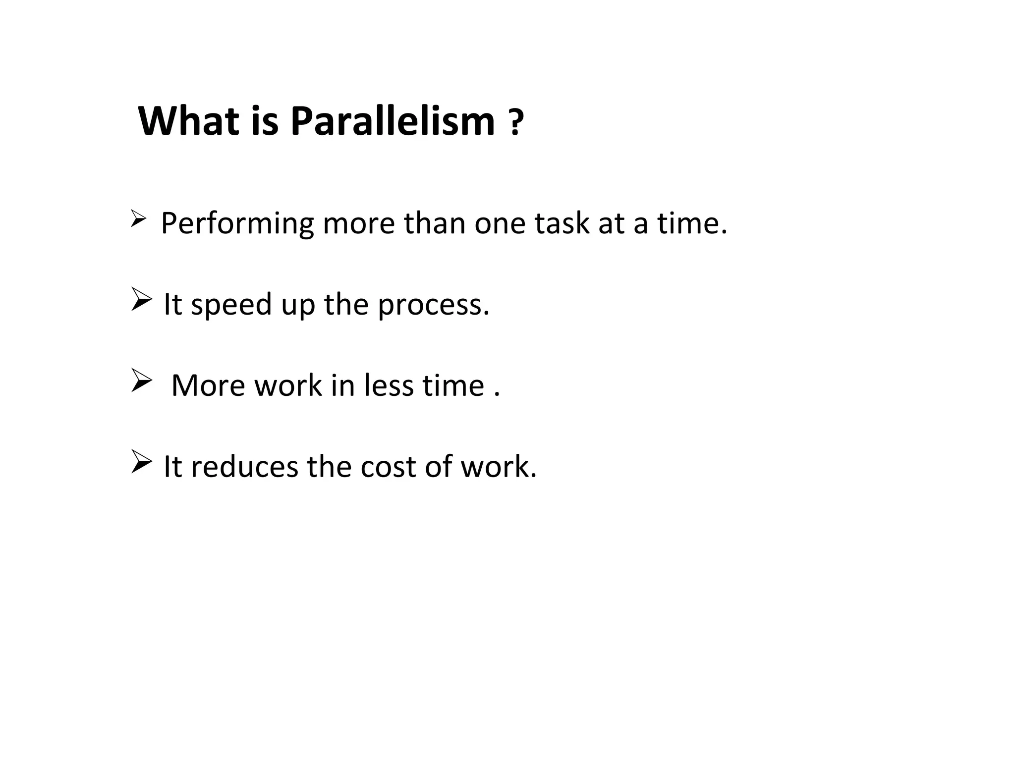 Hardware And Software Parallelism Ppt