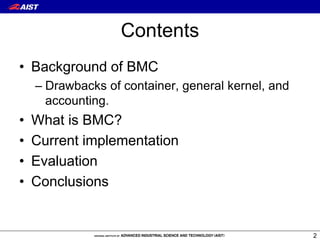 ”Bare-Metal Container" presented at HPCC2016 | PPT