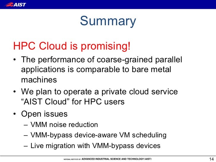 Toward A Practical “hpc Cloud” Performance Tuning Of A Virtualized H…
