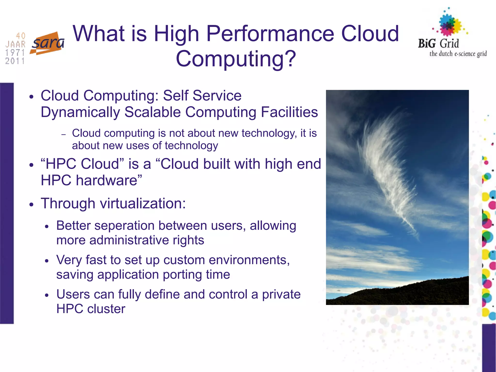 Hpc Cloud Project Overview Ppt