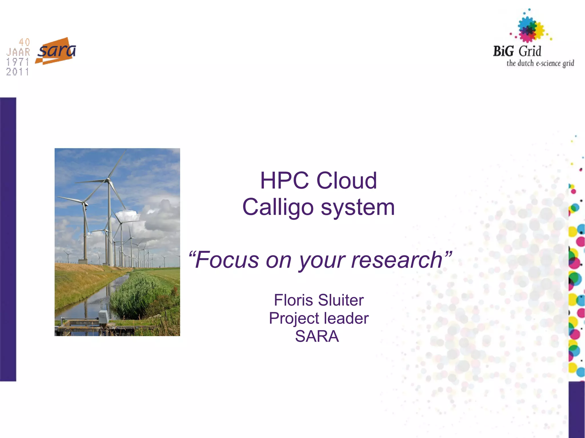 Hpc Cloud Project Overview Ppt