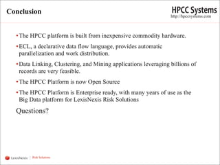 HPCC Presentation | PDF