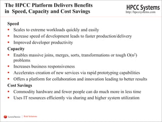 HPCC Presentation | PDF