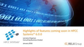 HPCC Systems 6.0.0 Highlights | PPT