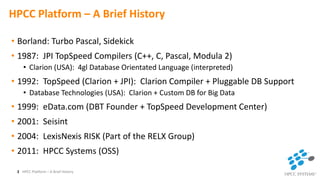 HPCC Platform + Visualization | PPT