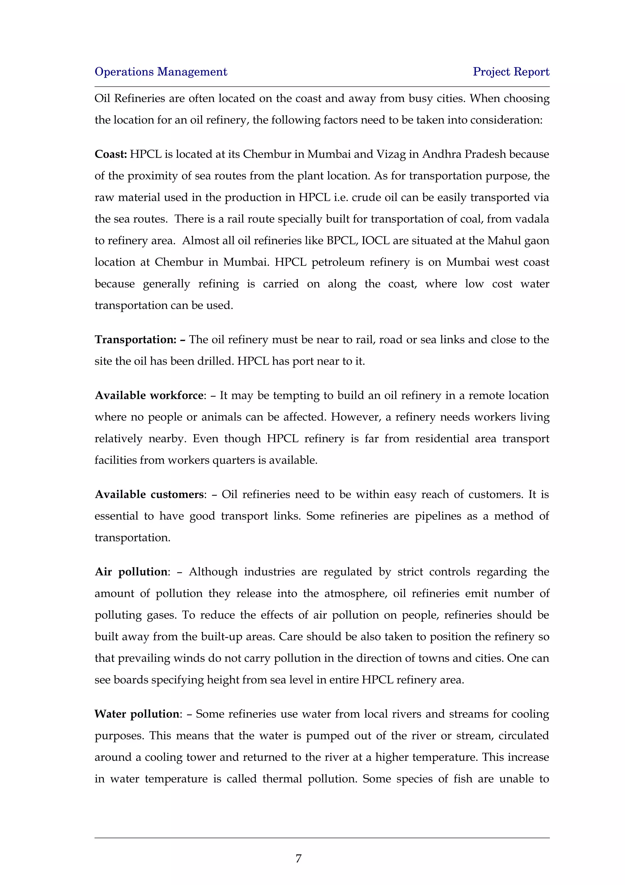 Hpcl Operations Mgmt | DOC