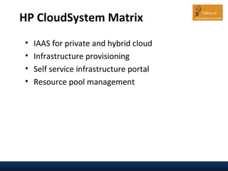 HP CloudSystem Matrix | PPT