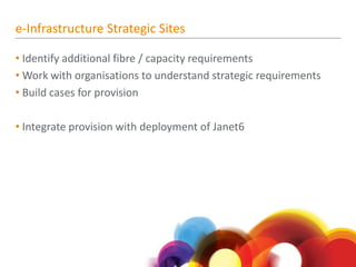 HPC Midlands - JANET(UK) Enabling the UK's e-Infrastructure | PPTX | Computer Networking | Computing