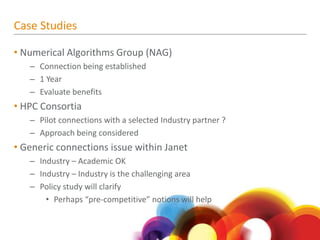 HPC Midlands - JANET(UK) Enabling the UK's e-Infrastructure | PPTX | Computer Networking | Computing