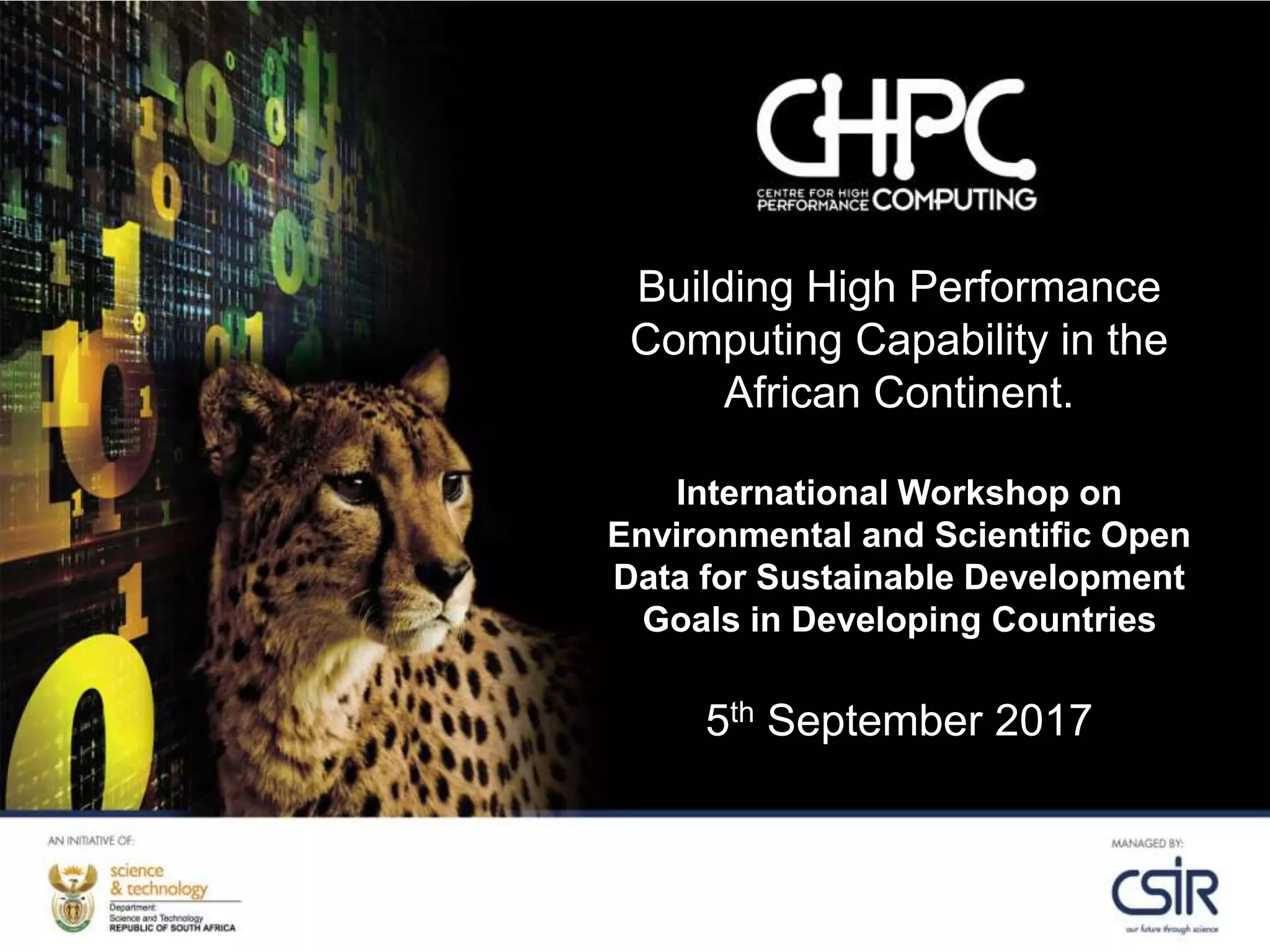 Building High Performance Computing Capability in the African Continent/Happy Sithole | PPTX