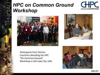 Building High Performance Computing Capability in the African Continent ...