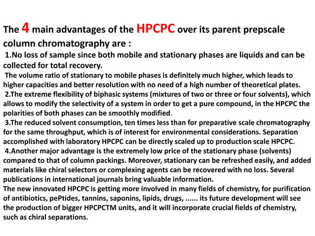 HPCPC[HIGH PERFORMANCE CENTRIFUGAL PARTITION CHROMATOGRAPHY], WHAT IS ...