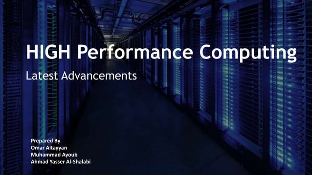 High Performance Computing Presentation | PPTX