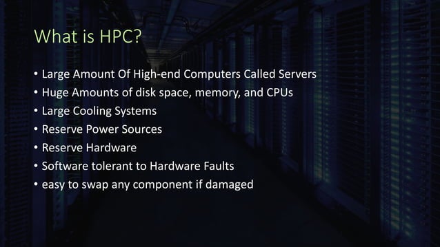 High Performance Computing Presentation | PPTX