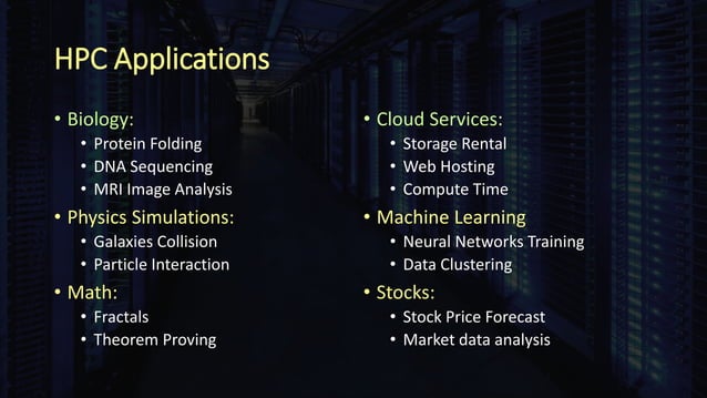 High Performance Computing Presentation | PPTX