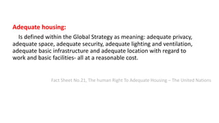 Housing planning and design Introduction | PDF