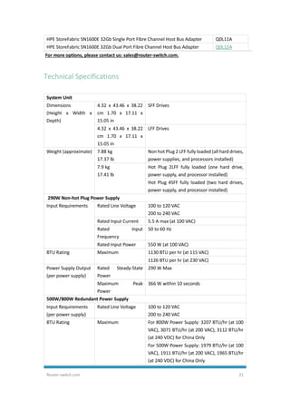 Hpe Proliant DL20 Gen10 Server Datasheet | PDF
