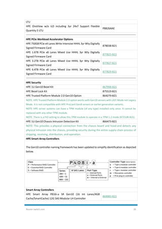 Hpe Proliant DL325 Gen10 Server Datasheet | PDF