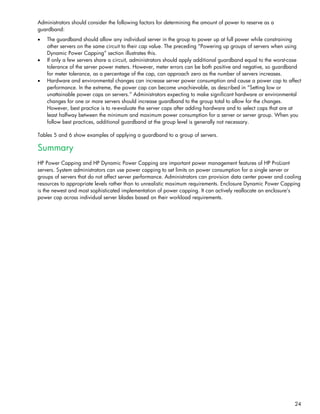hp power capping and hp dynamic | PDF