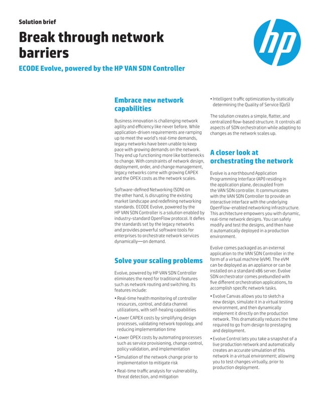 HP Solution Brief | PDF