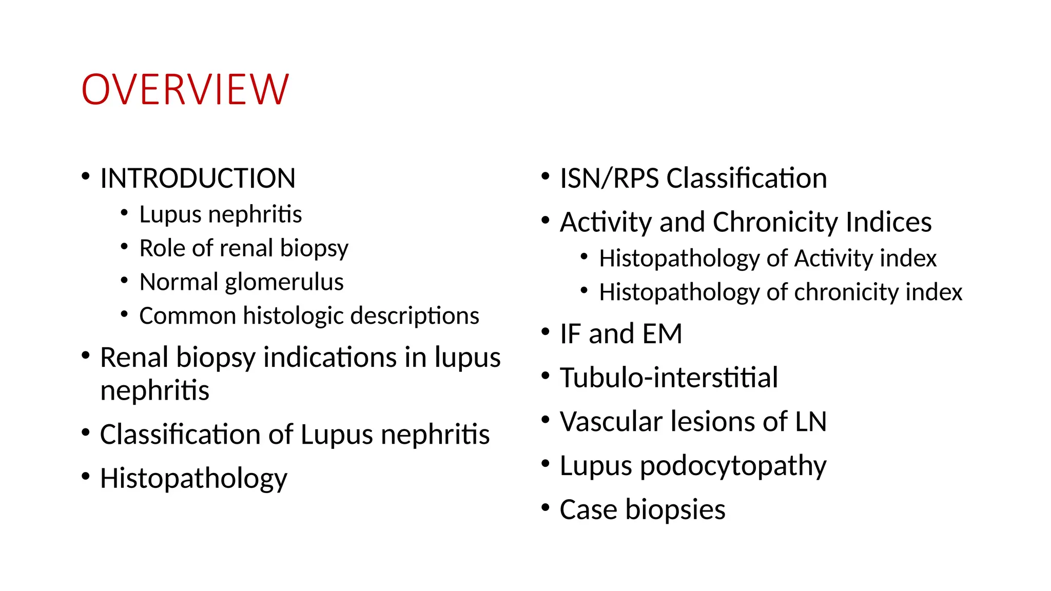 histopathology of classes of lupus nephritis | PPTX