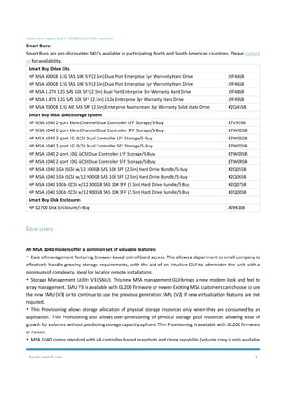 HPE MSA 1040 Storage Datasheet | PDF