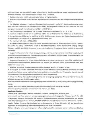 HPE MSA 1040 Storage Datasheet | PDF