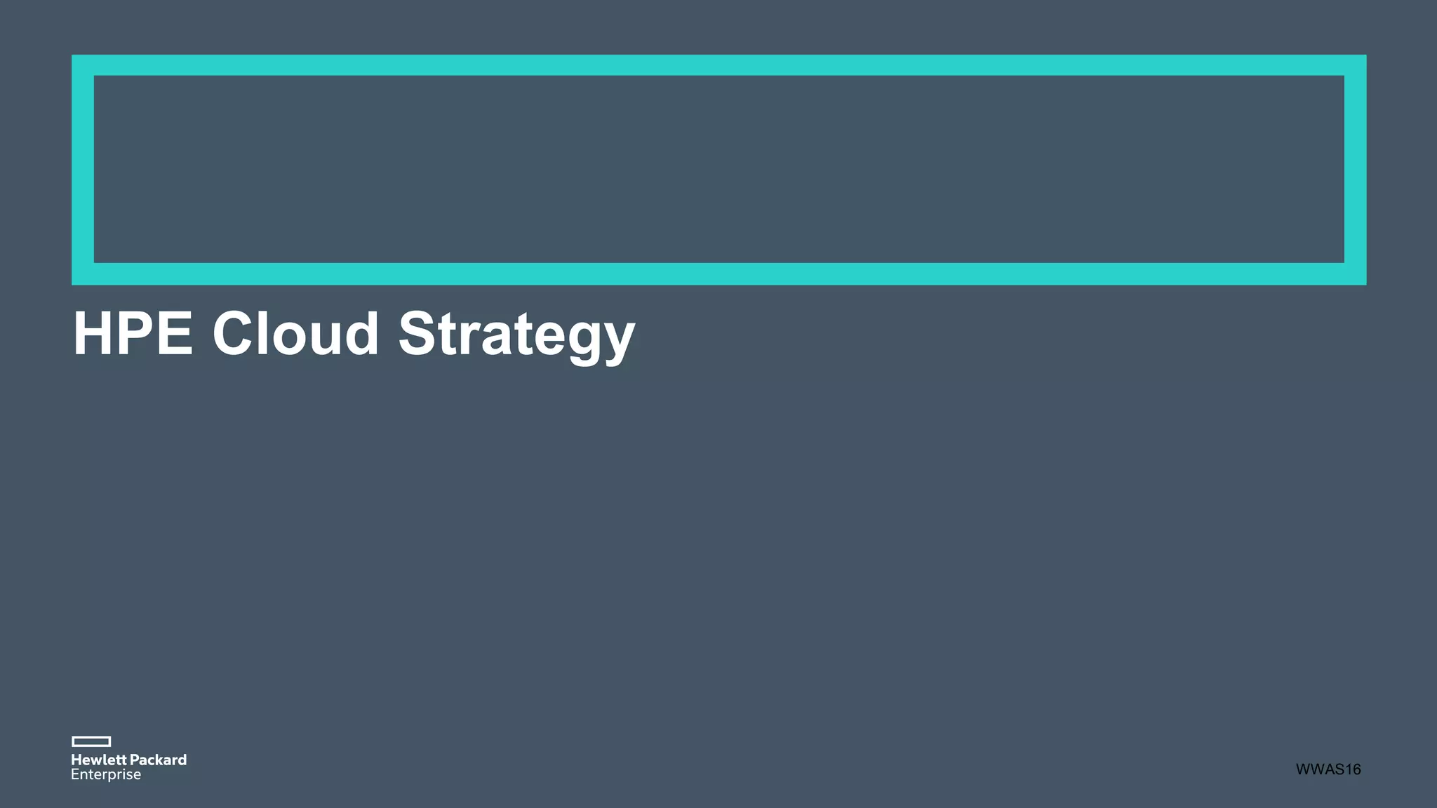 HPE Multi-Cloud Strategy | PPT