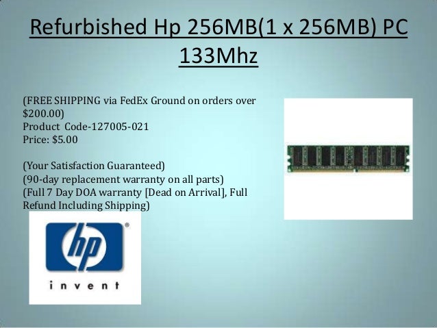 Hp Enclosures and Hp Memory