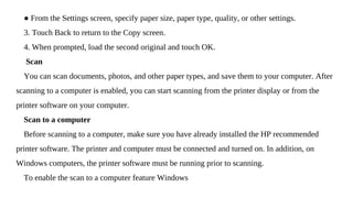 Hp envy 5544 - How to copy and Scan | PPT | Operating Systems | Computer Software and Applications