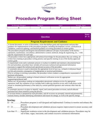 Hpe program rating #2 procedures | DOC