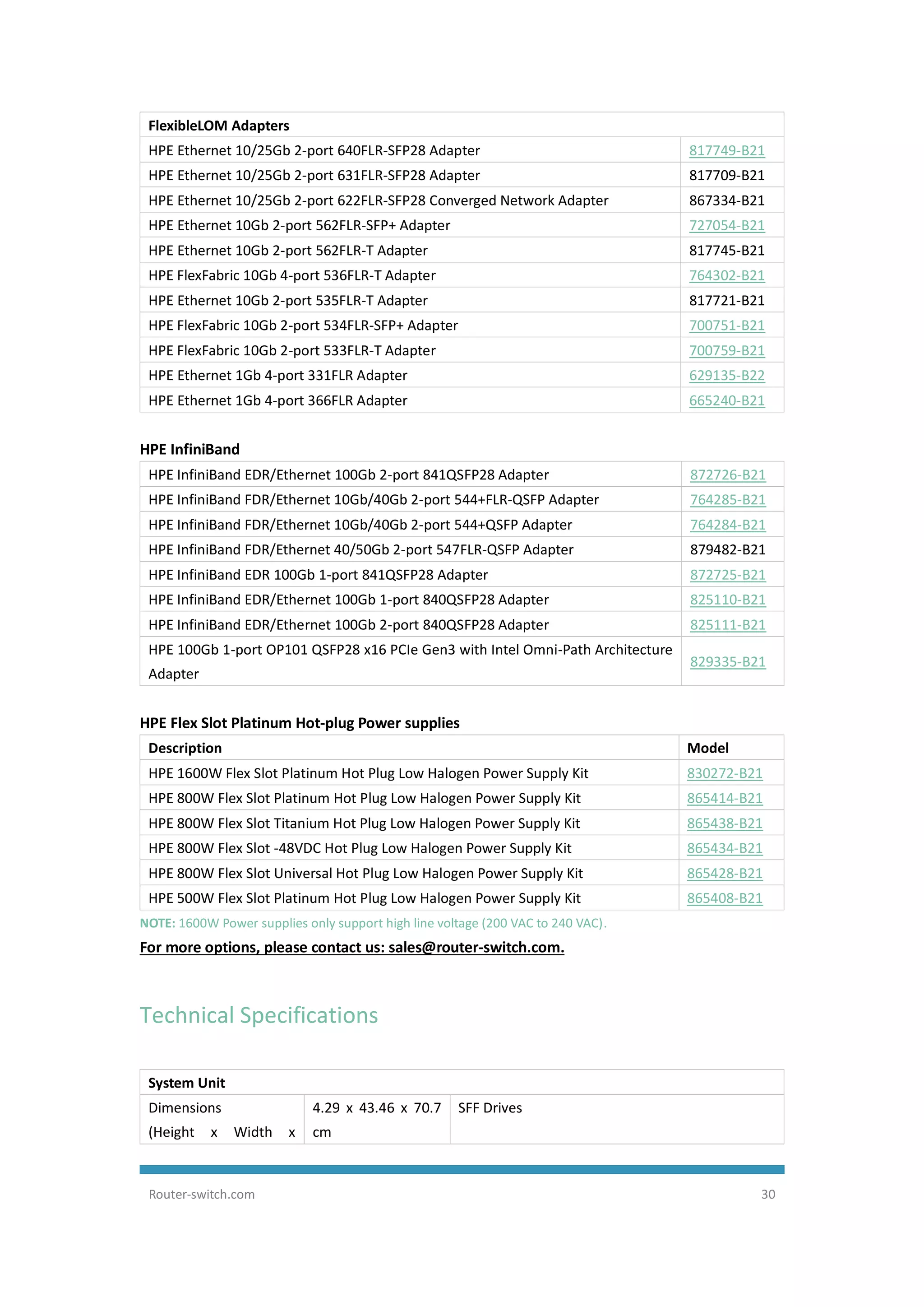 HPE ProLiant DL360 Gen10 Server Data Sheet | PDF