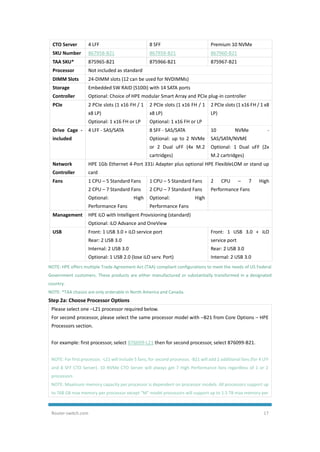 HPE ProLiant DL360 Gen10 Server Data Sheet | PDF