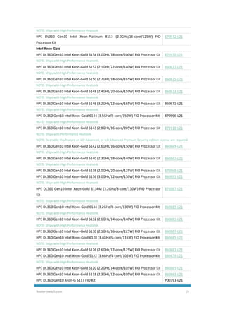 HPE ProLiant DL360 Gen10 Server Data Sheet | PDF