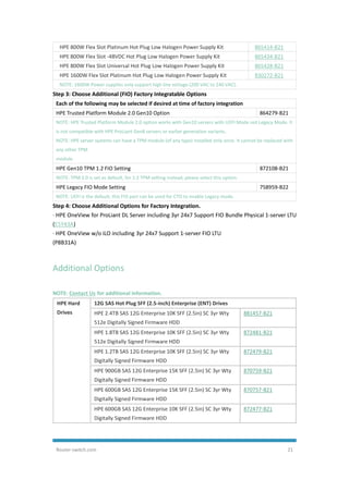 HPE ProLiant DL360 Gen10 Server Data Sheet | PDF