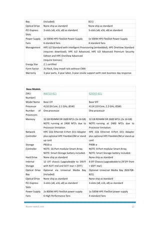 HPE ProLiant DL380 Gen10 Server Data Sheet | PDF