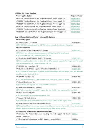 HPE ProLiant DL380 Gen10 Server Data Sheet | PDF