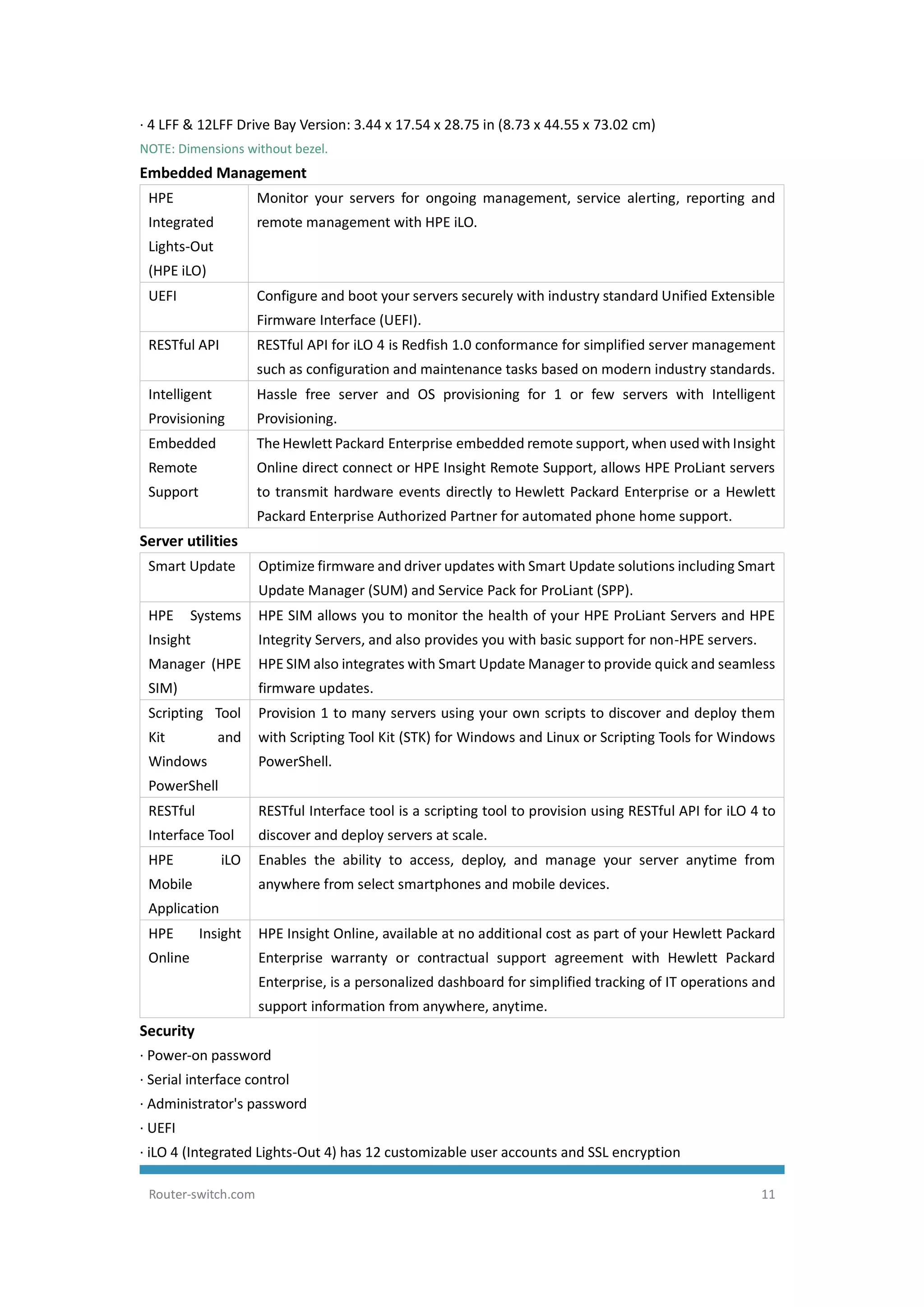 HPE ProLiant DL380 Gen9 Server Data Sheet | PDF