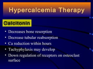 Hpercalcemia & its Management | PPT