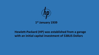 Hewlett Packard Evolution | PPTX