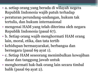 Peran serta masyarakat dalam penegakan ham di indonesia | PPT