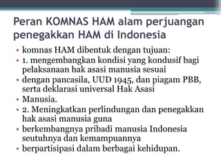 Peran serta masyarakat dalam penegakan ham di indonesia | PPT