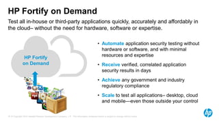 Hp Fortify Cloud Application Security | PPT